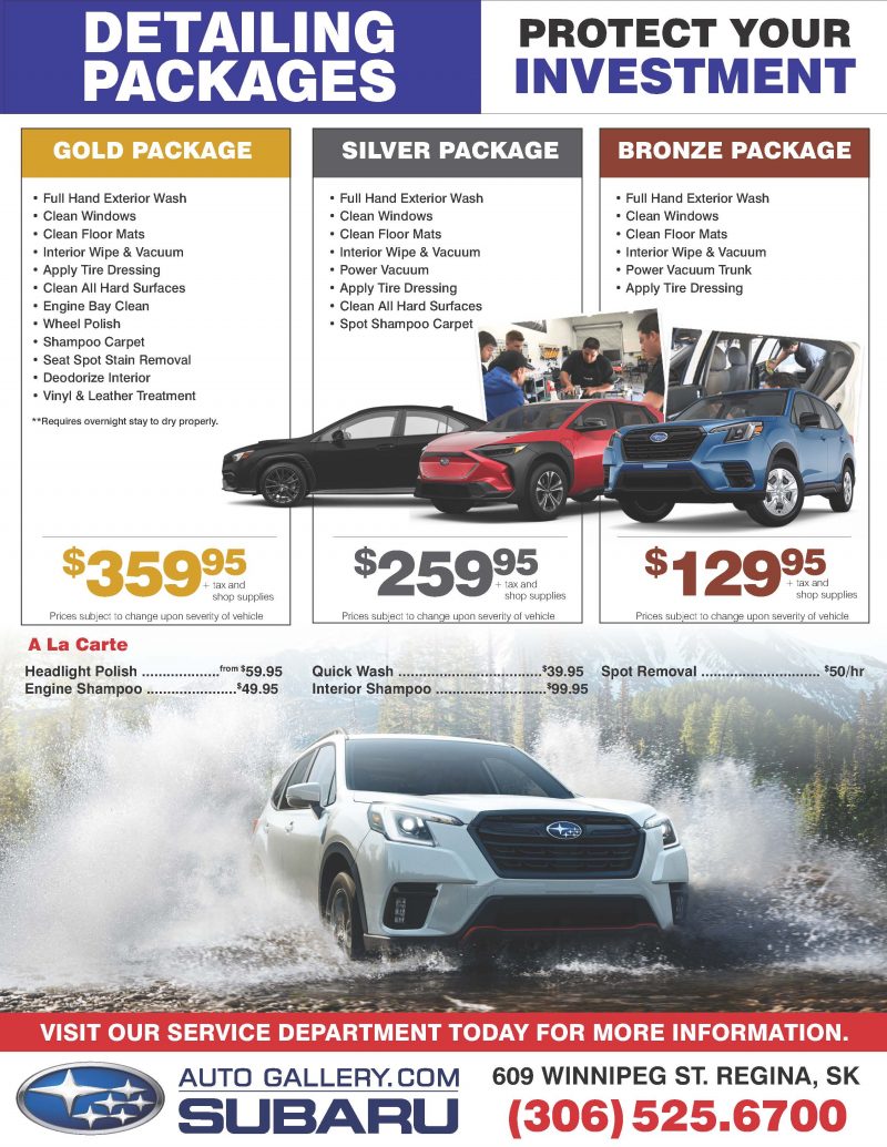 Detail Packages | Auto Gallery Subaru