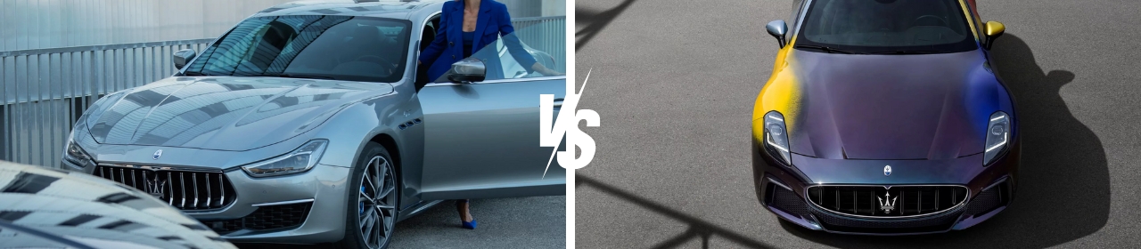 Maserati Ghibli vs Maserati GranTurismo : quelles différences ? | Holand Automotive Group